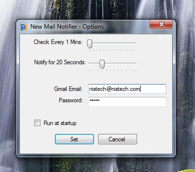 Nistech - New Mail Notifier for Gmail Screenshots